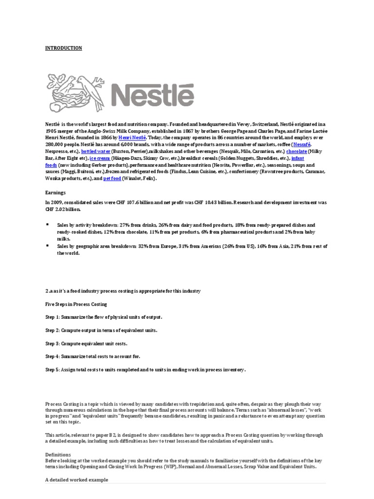 Nestle | PDF | Nestlé | Food And Drink