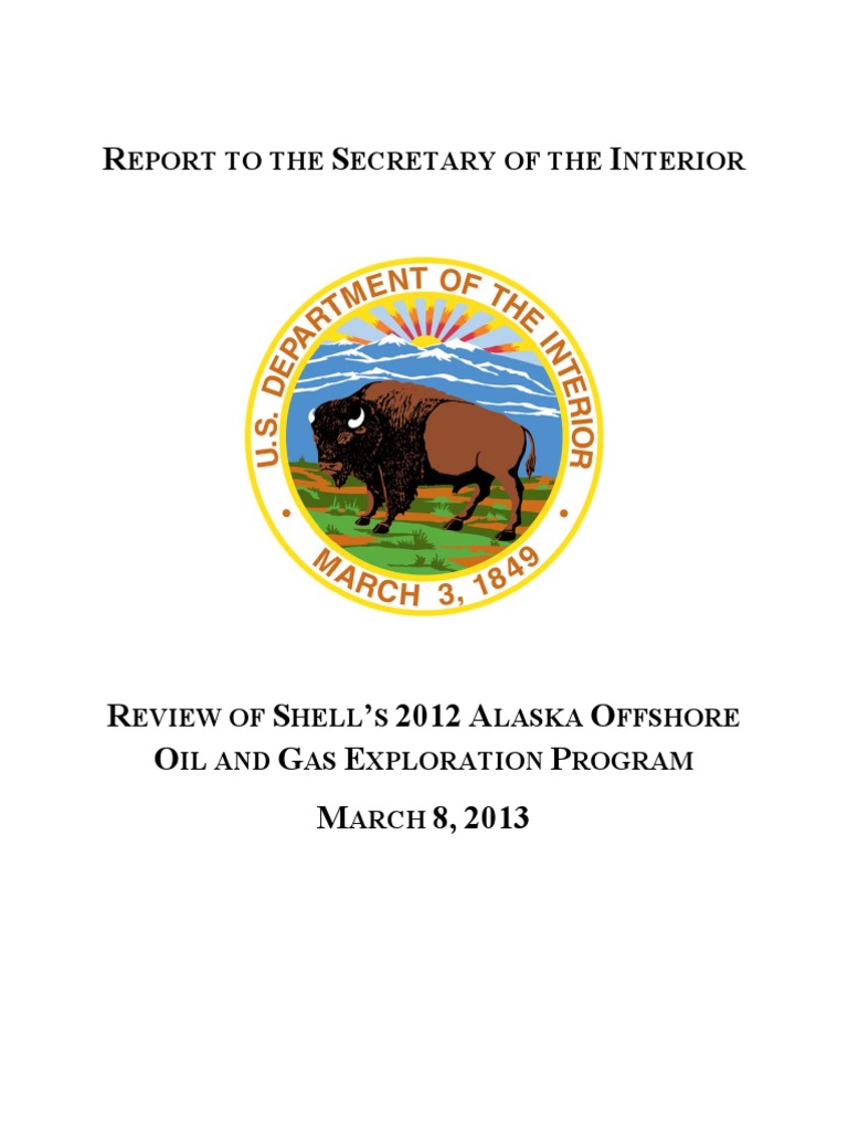 Shell Report 3-8-13 Final | PDF | Royal Dutch Shell | Arctic Ocean