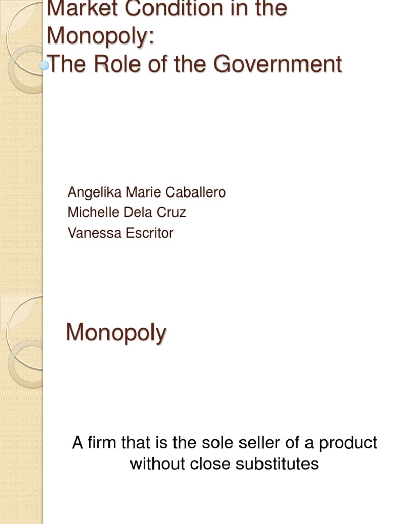 Government's Role in Monopoly Regulation | PDF | Social Science