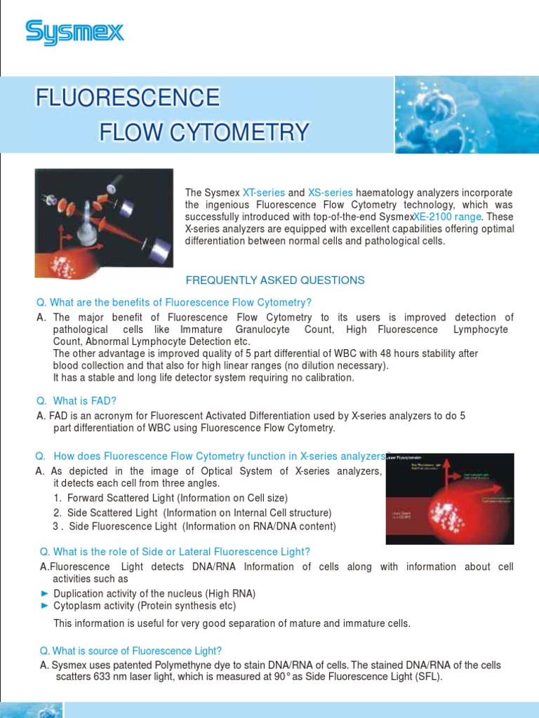 Fluorescence Flow Cytometry: Frequently Asked Questions | PDF | Flow ...