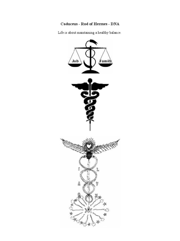 Caduceus - Rod of Hermes - DNA: Life Is About Maintaining A Healthy ...