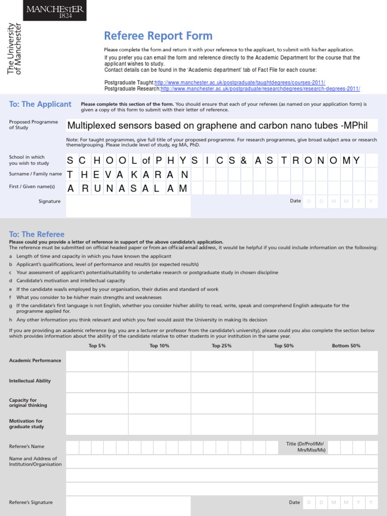 Referee Report Form: Multiplexed Sensors Based On Graphene and Carbon ...