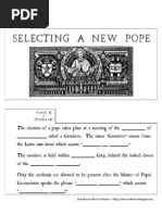 Selecting New Pope | PDF