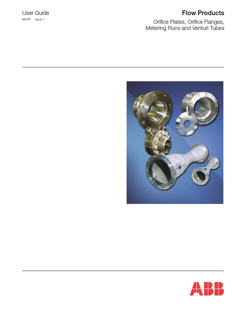 User Guide Orifice Plates, Orifice Flanges, Metering Runs and Venturi ...