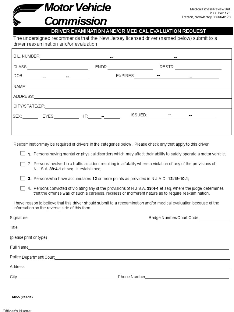 MVC Form - MR 5 | PDF | Traffic Collision | Vehicles