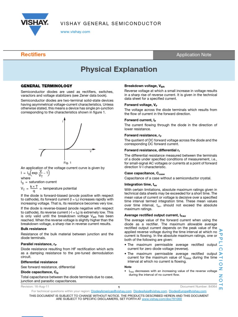 Physical Explanation: Rectifiers | PDF | Diode | Rectifier