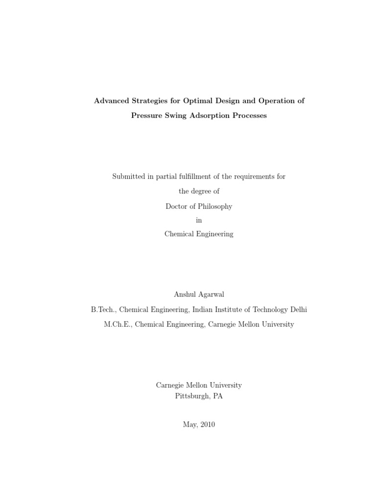Anshul Thesis | PDF | Adsorption | Mathematical Optimization
