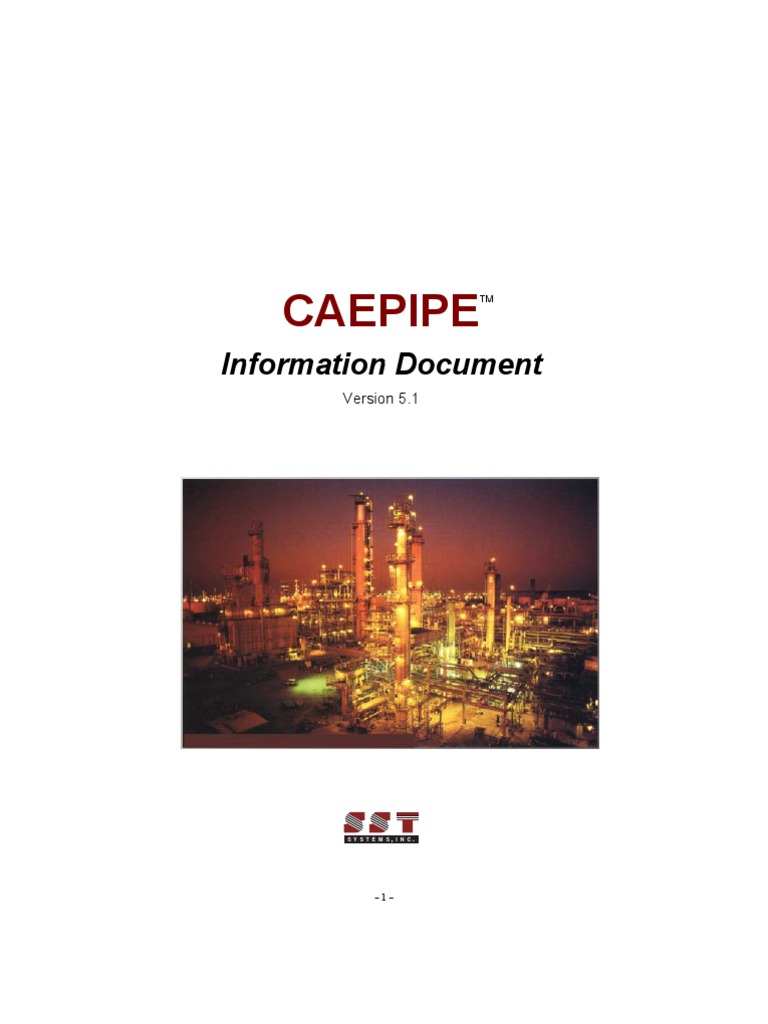 Caepipe Info | PDF | Stress (Mechanics) | Pipe (Fluid Conveyance)