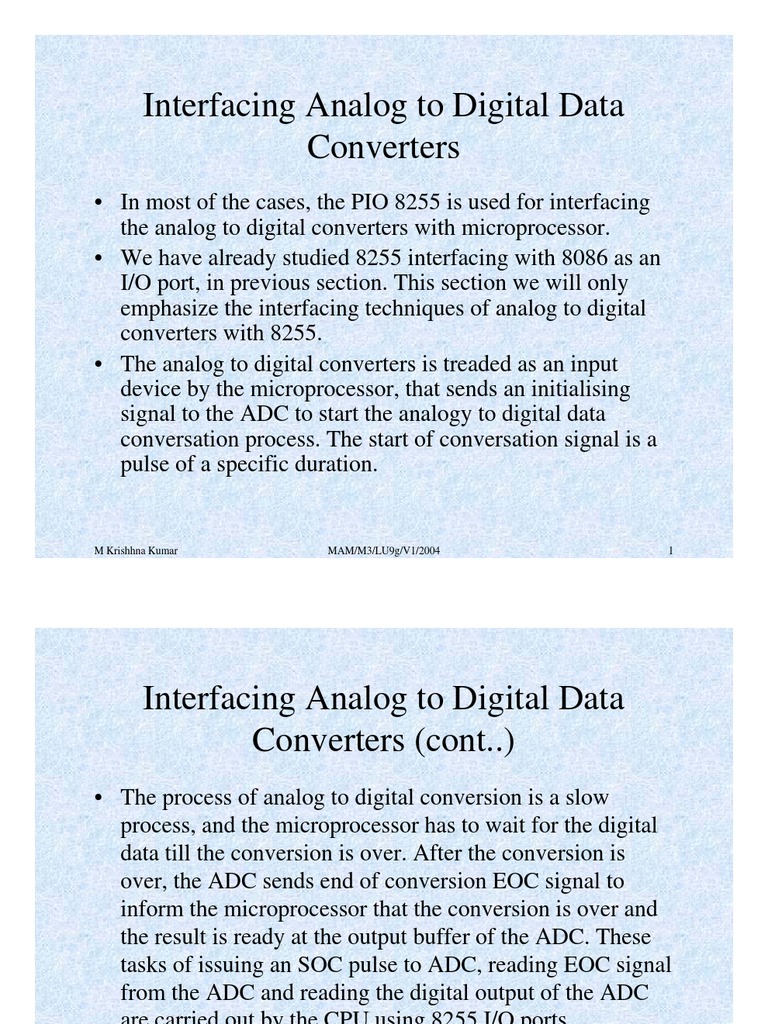 Adc Dac Interfacing | PDF