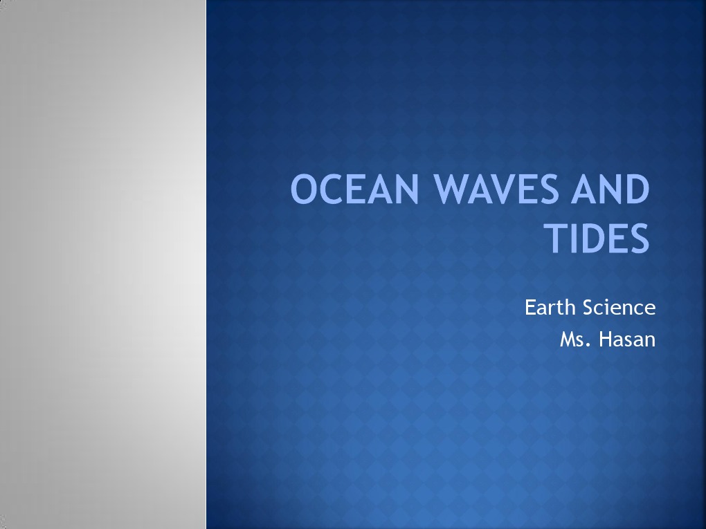 Earth Science Ms. Hasan | PDF | Tide | Earth