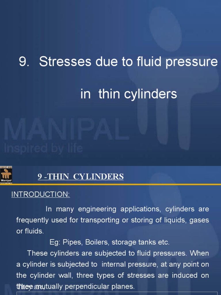 Stresses in Thin Cylinders Analysis | PDF | Stress (Mechanics ...
