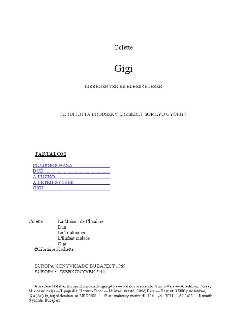 Colette Gigi | PDF