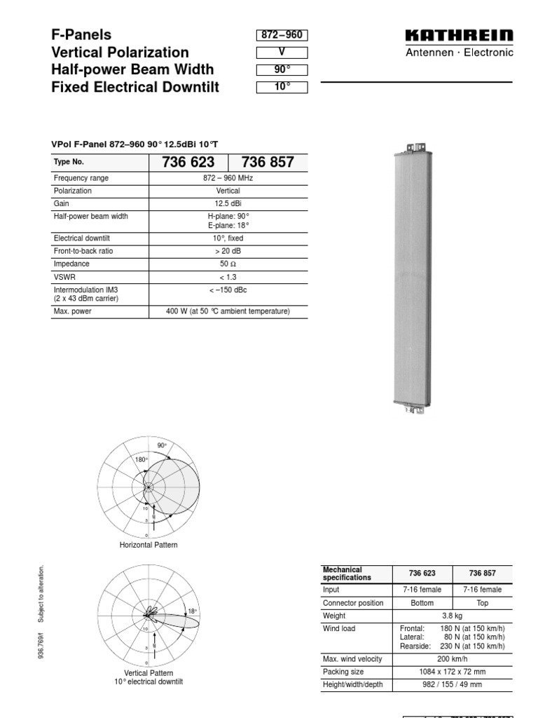 736 623 | PDF | Decibel | Antenna (Radio)