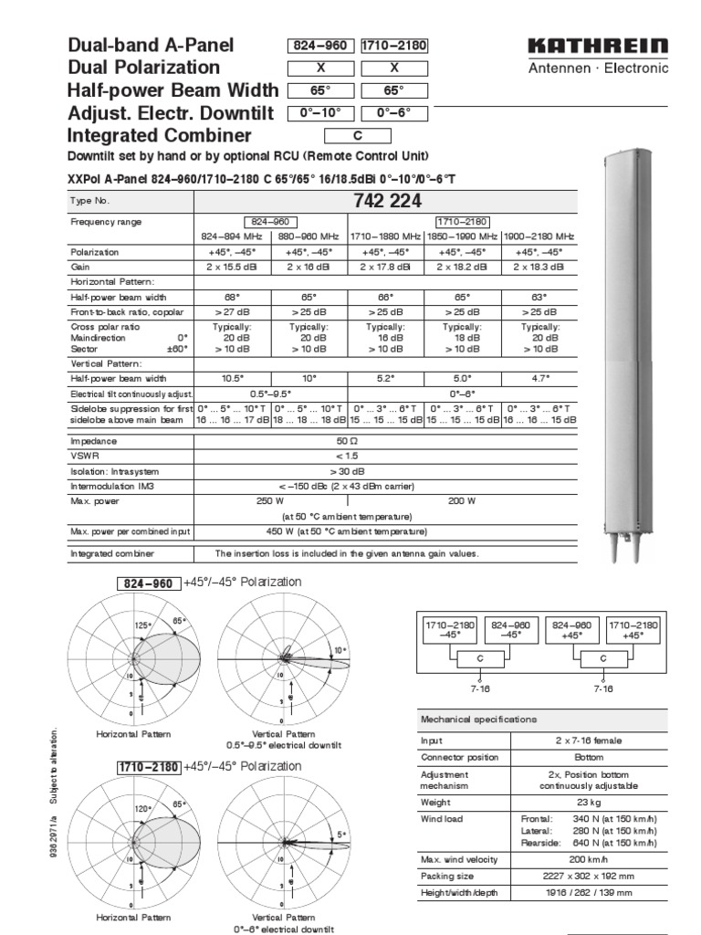 742 224 | PDF | Antenna (Radio) | Decibel