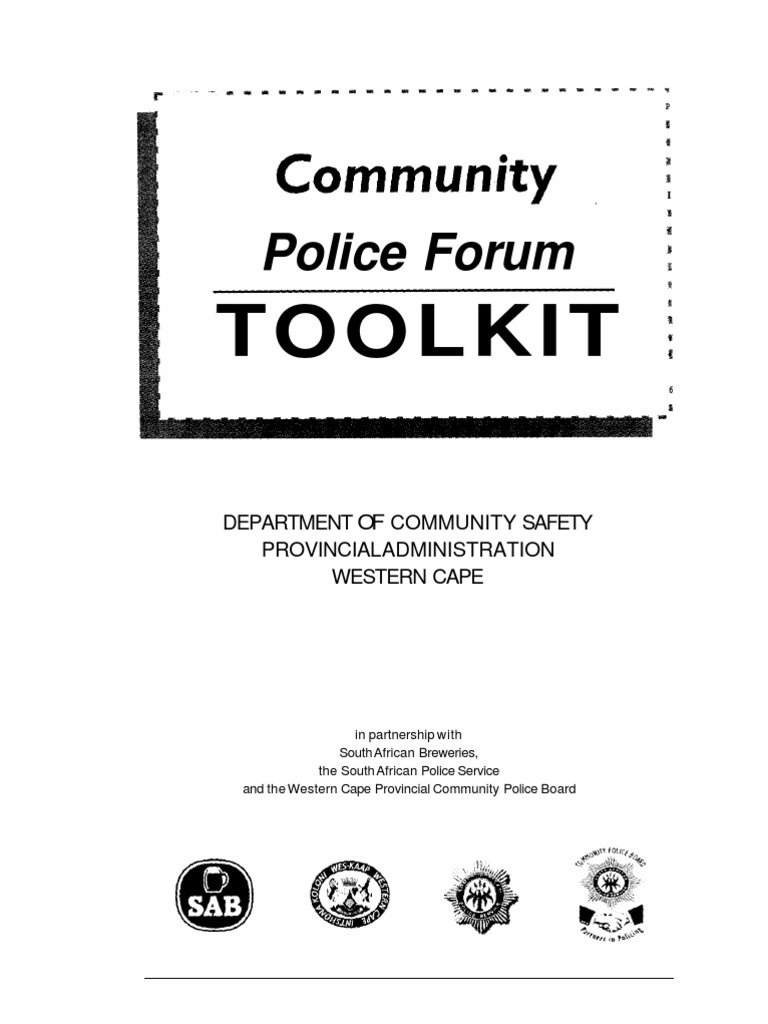 Community Police Forum Toolkit Pp1to40 | PDF | Community Policing ...