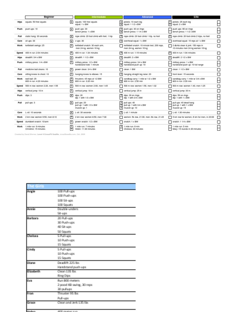 CrossFit Levels | PDF | Physical Fitness | Recreation