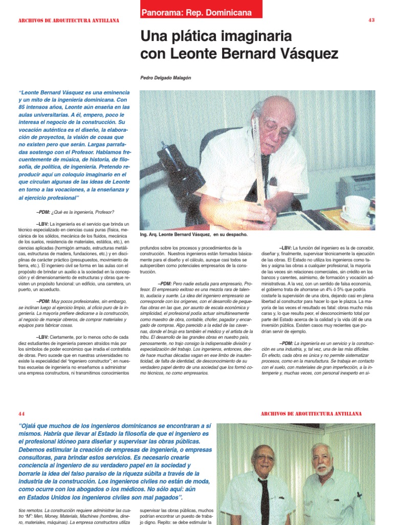 Leonte Bernard en AAA | PDF | República Dominicana | Ingeniería