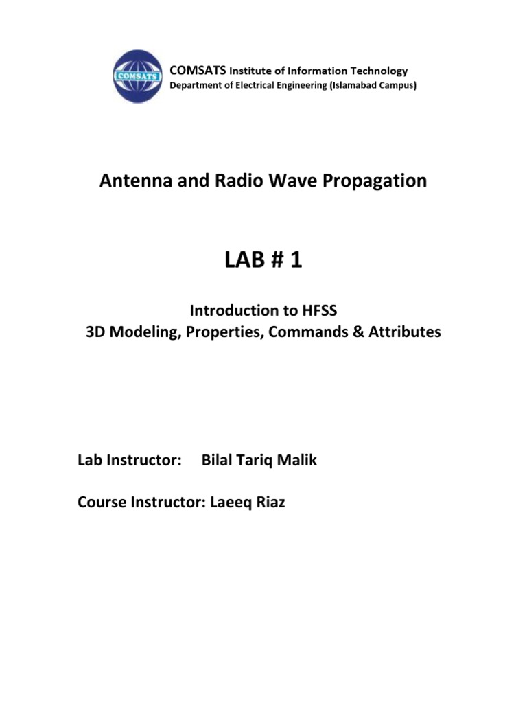 Antenna Lab#1 | PDF | Computers