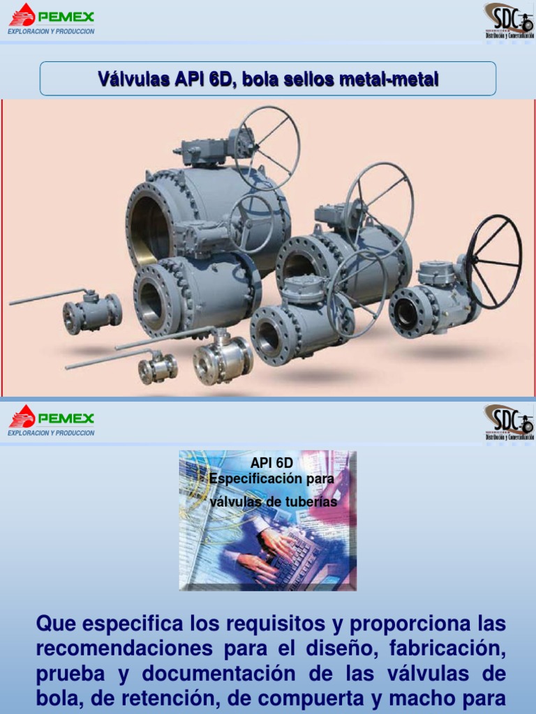 API 6D Válvulas | PDF | Plomería | Tecnologías de gas