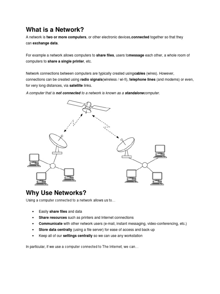 What Is A Network For Cambridge IGCSE ICT | PDF | Wireless Lan | Local ...