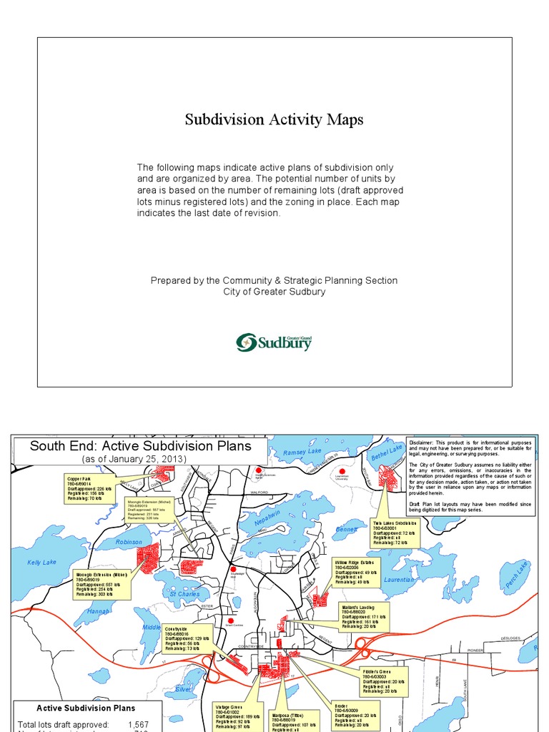 Subdivision Activity Maps | PDF | Geomatics | Cartography