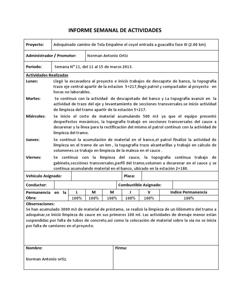 Formato Para Informe Semanal de Actividades (5)