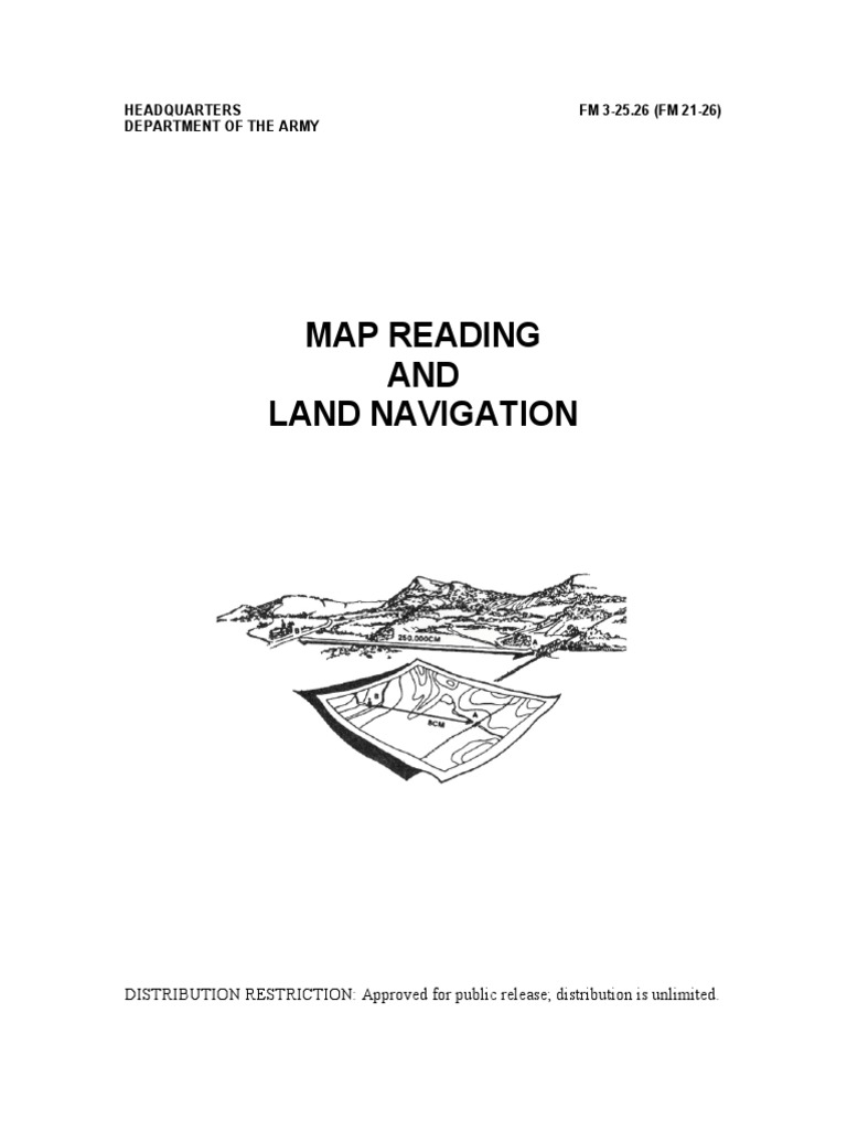 Army Map Reading & Navigation Guide | PDF | Map | Contour Line
