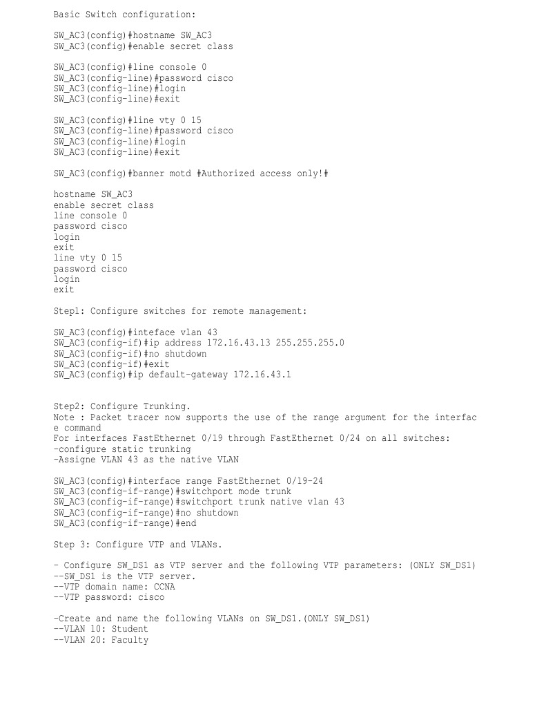 SW AC3 Config | PDF | Networks | Computer Networking