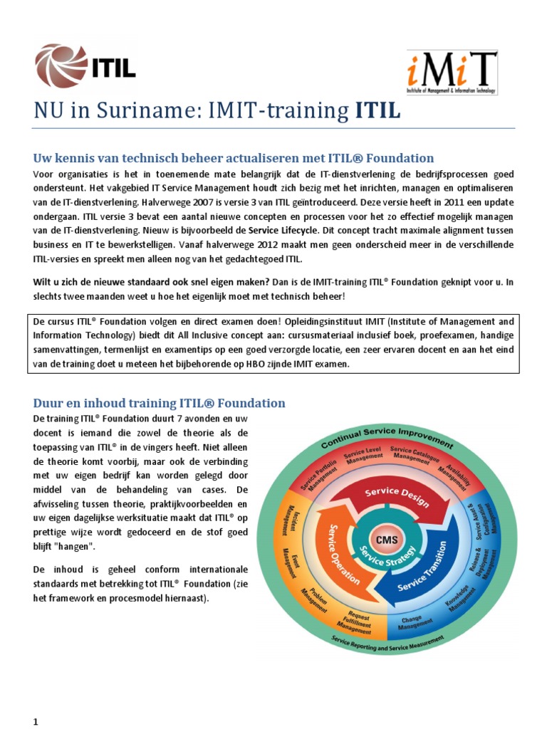 IMIT-training ITIL