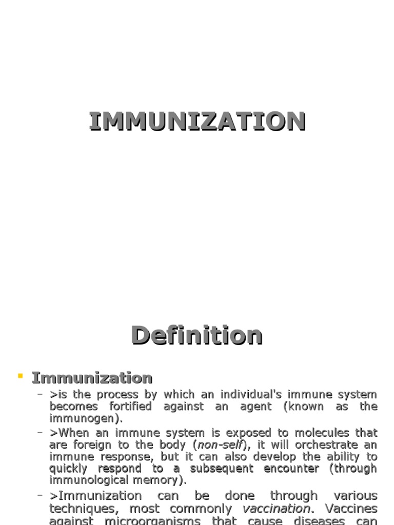 Immunization | PDF | Immune System | Adaptive Immune System