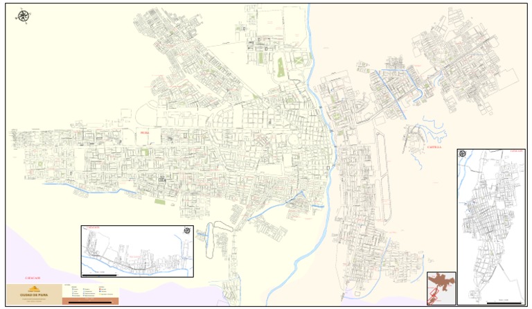Piura Plano Mapa | PDF | Perú