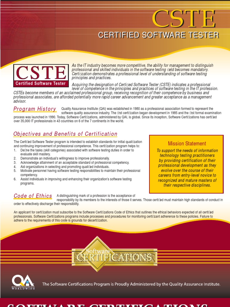 CSTE Exam | PDF | Software Testing | Test (Assessment)