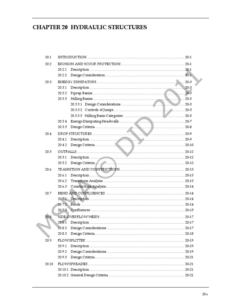 Chapter 20 - Hydraulic Structures-A PDF | PDF | Spillway | Civil ...