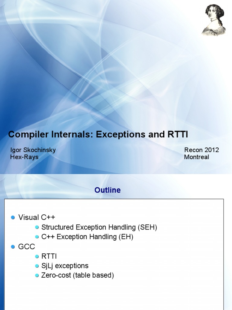 SEH and RTTI in Visual C++ | PDF | C++ | Inheritance (Object Oriented ...