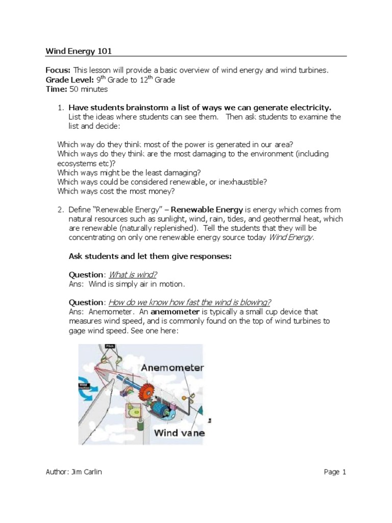 Wind Energy 101 | Wind Turbine | Wind Power