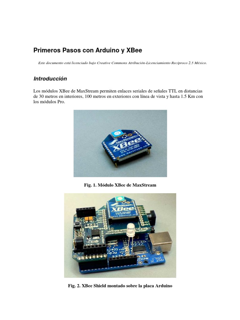Primeros Pasos Con Arduino y XBee | PDF | Arduino | USB