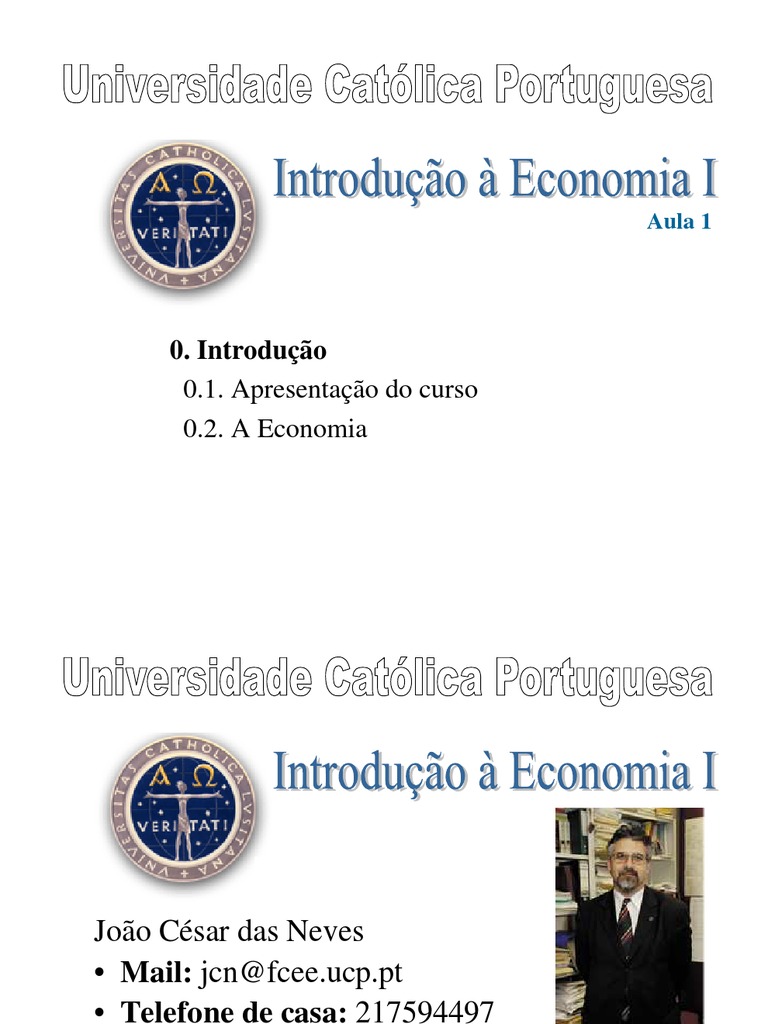Introdução A Economia I | PDF | Economia | Microeconomia
