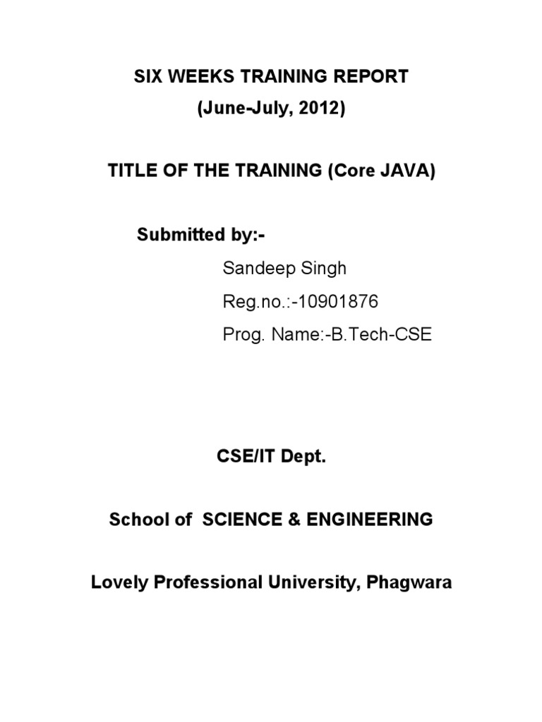 Core Java Report | PDF | Java Virtual Machine | Constructor (Object Oriented Programming)