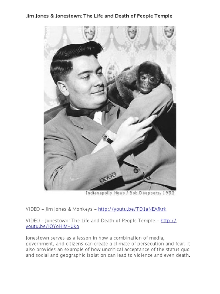 Jim Jones & Jonestown - The Life and Death of Peoples Temple | PDF ...