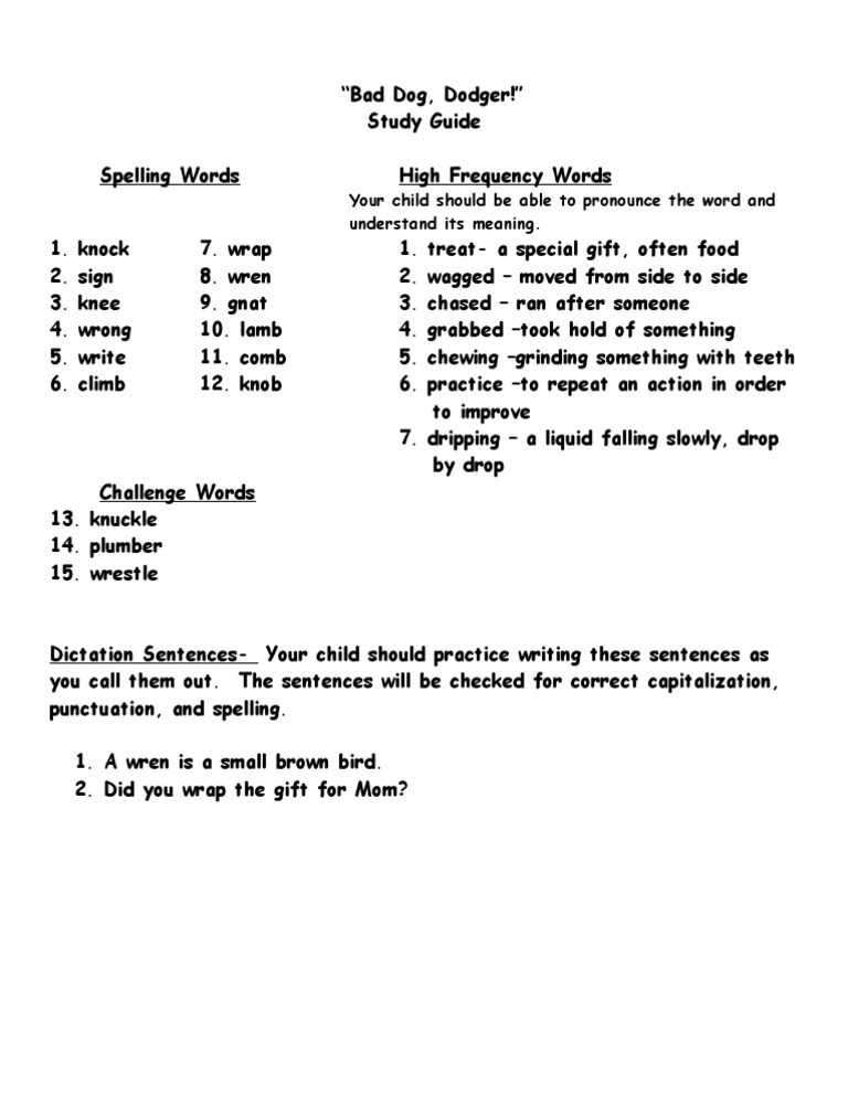 Bad Dog, Badger | PDF