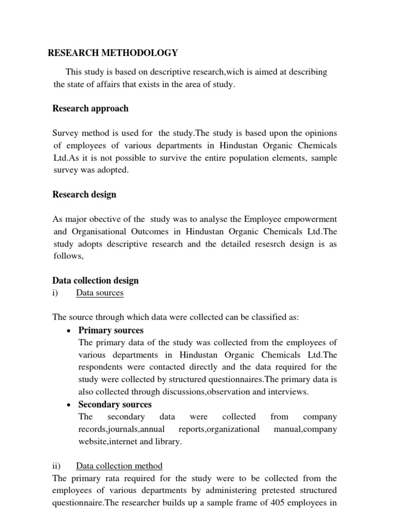 Research Methodology | PDF | Sampling (Statistics) | Survey Methodology