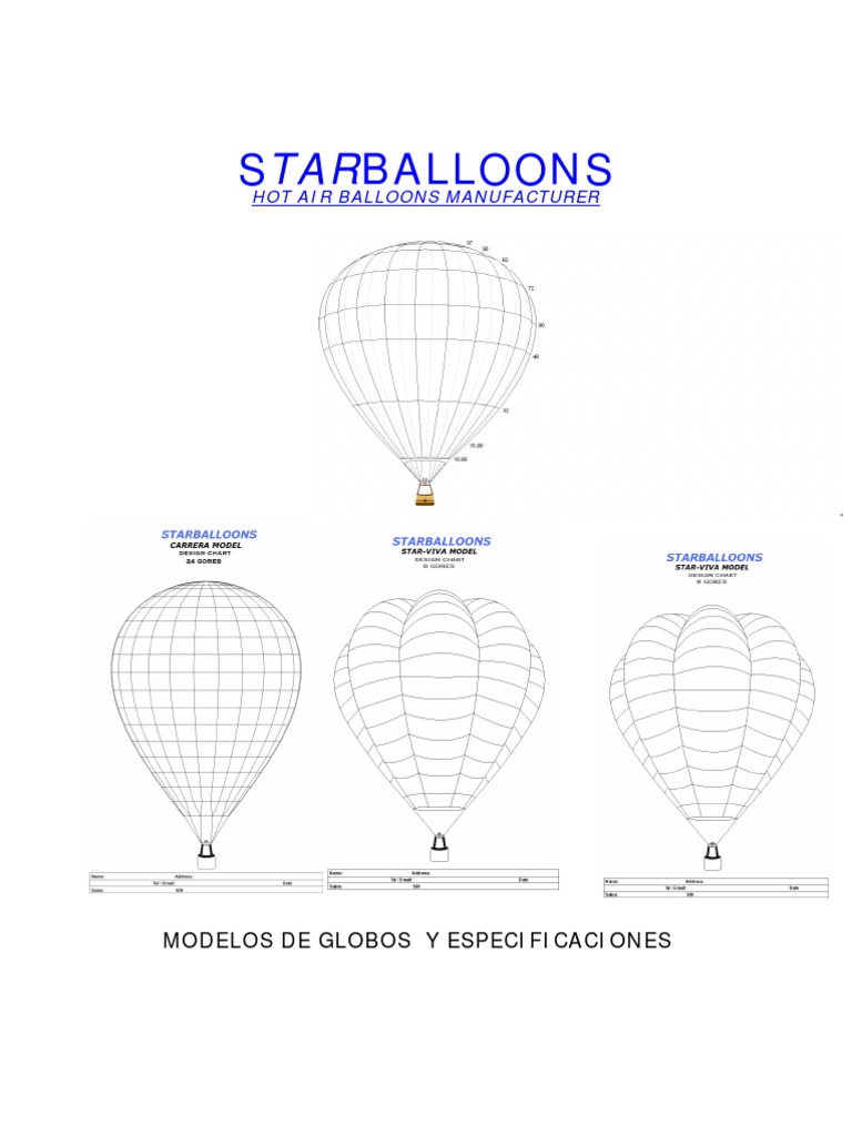 Modelos de Globos | Descargar gratis PDF | Paracaídas | El hombre hace ...