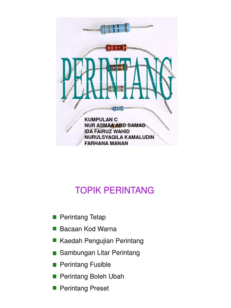 Perintang Eletrik | PDF