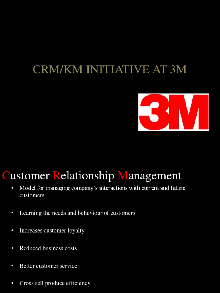 3m PPT - Final | PDF | Customer Relationship Management | Computing
