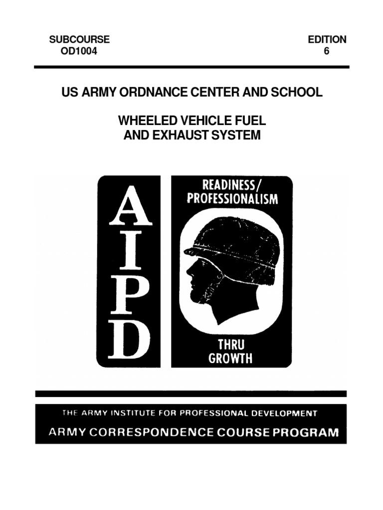 Us Army Mechanic Wheel Vehicles Fuel & Exhaust Sys | PDF