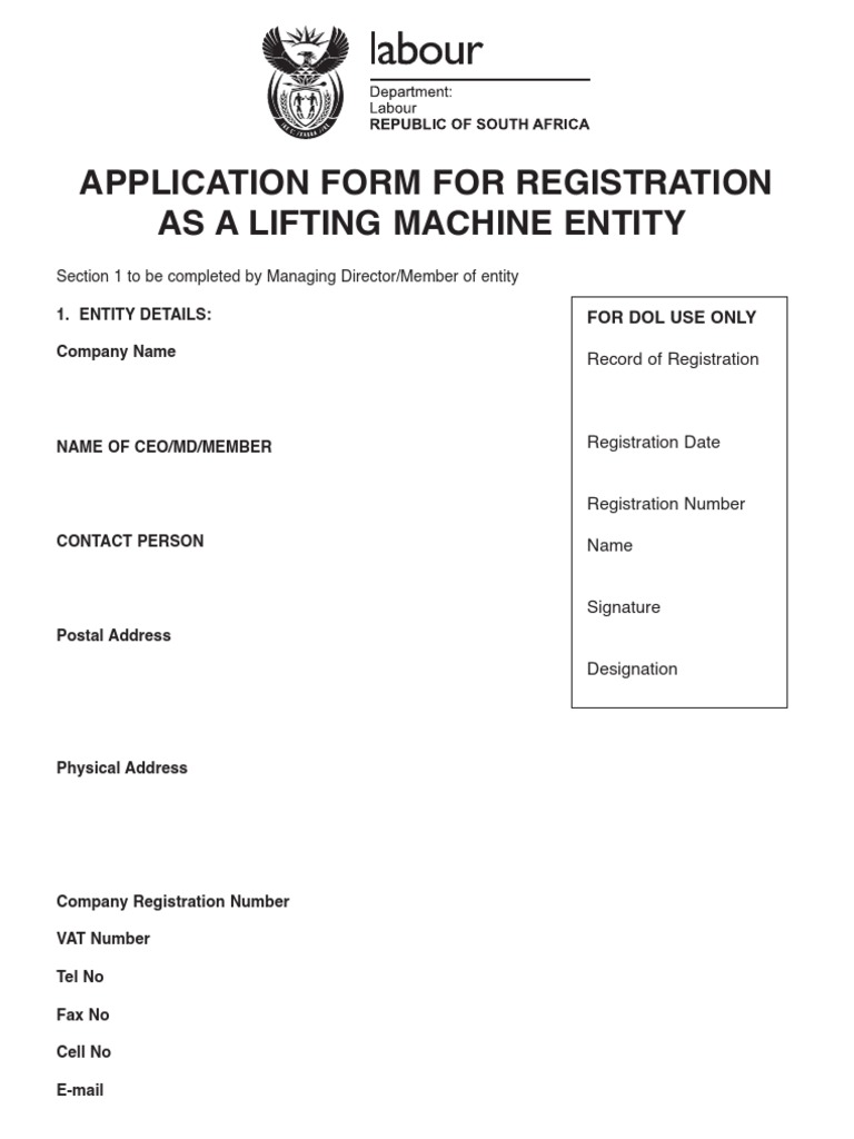 Lifting Machine Entity Registration - Ion | PDF | Notary Public ...