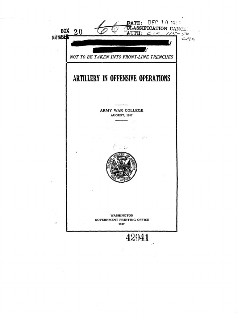 Artillery Offensive Operations | PDF