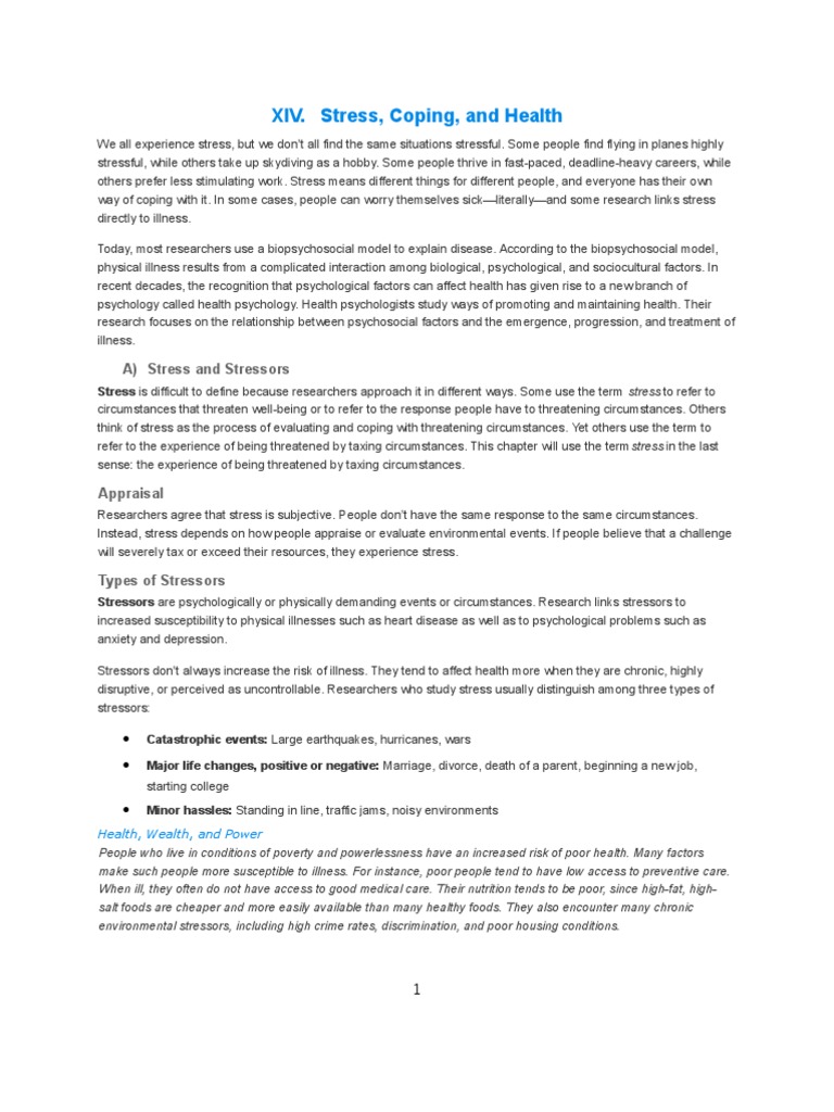 AP Psychology Review Part 5 | PDF | Anxiety Disorder | Stress (Biology)