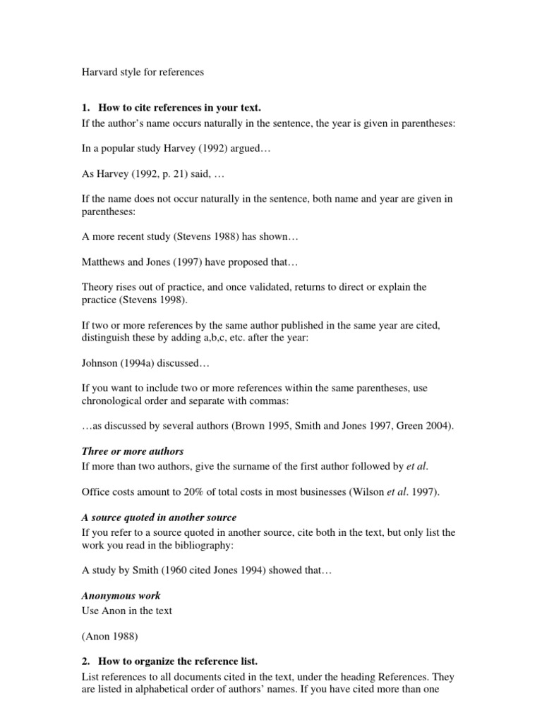 Harvard Citation Style Guide | PDF | Ellipsis | Citation