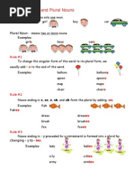 Singular & Plural Nouns - Notes | PDF | Plural | Grammatical Number